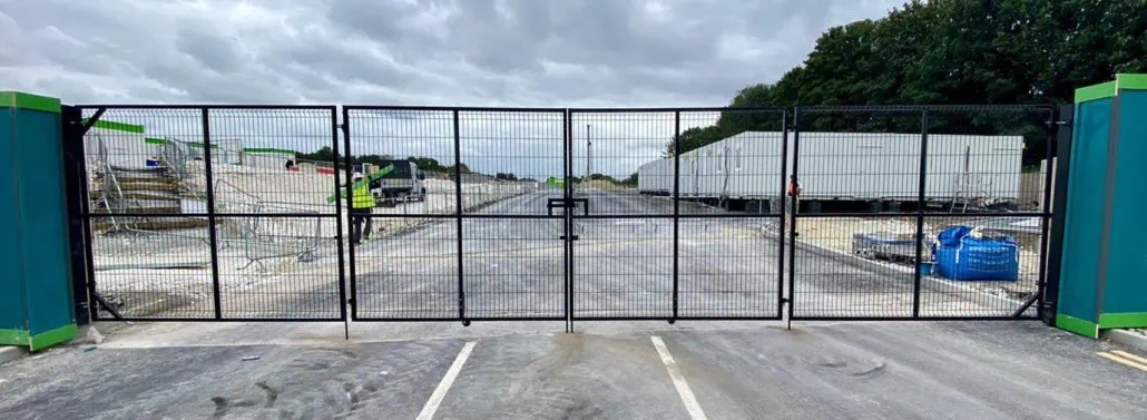 Protect your site with SiteGard temporary security gates - Knight Fencing